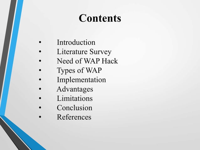 WAP Hack (Windows Password Hacking) | PPTX