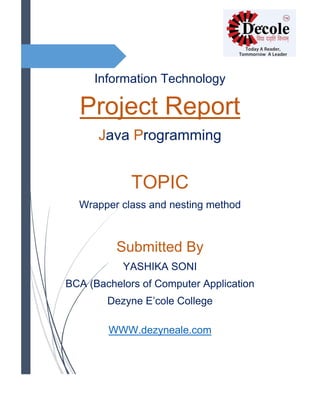 Yashika Soni, BCA 2nd Year | PDF