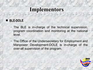 DOLE Work Appreciation Program | PPT
