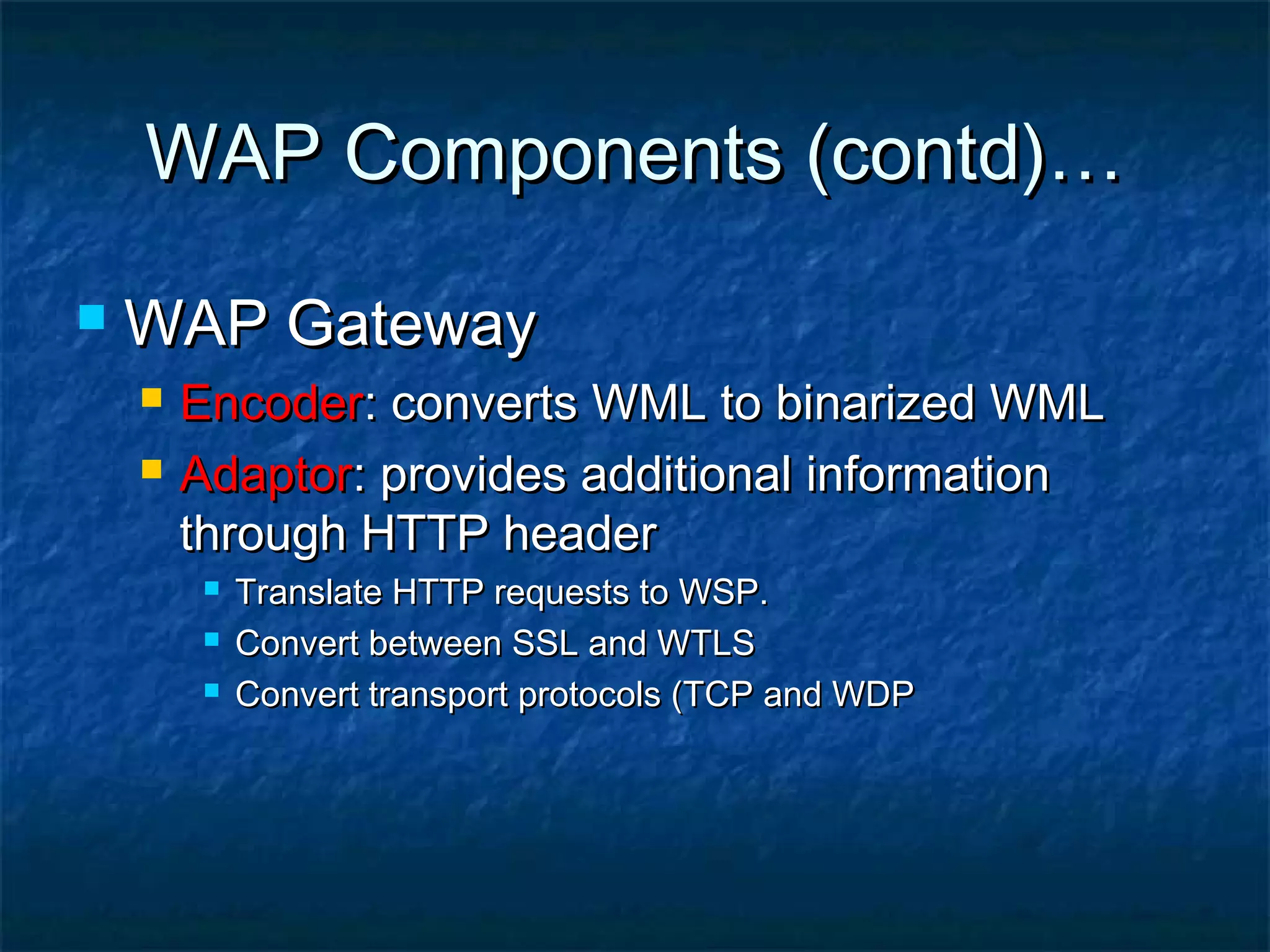 WAP Technology | PPT