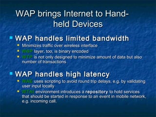 WAP Technology | PPT | Web Design and HTML | Internet