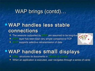 WAP Technology | PPT | Web Design and HTML | Internet