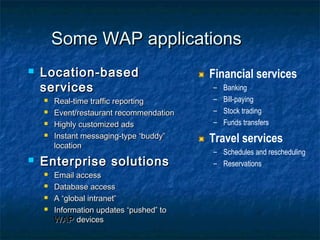 WAP Technology | PPT | Web Design and HTML | Internet