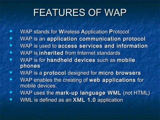 WAP Technology | PPT | Web Design and HTML | Internet