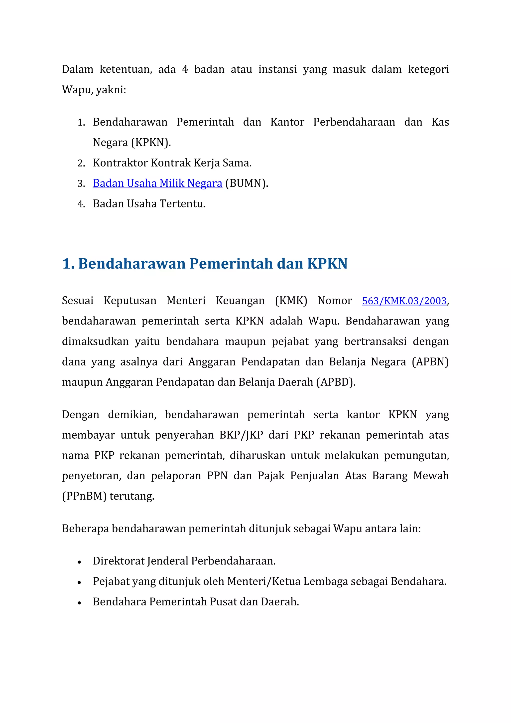 Wapu (wajib pungut) - Pengertian dan badan atau instansi wapu - Riki ...