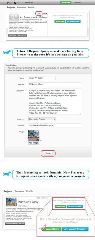 We Are Pop Up - Website Walkthrough | PDF