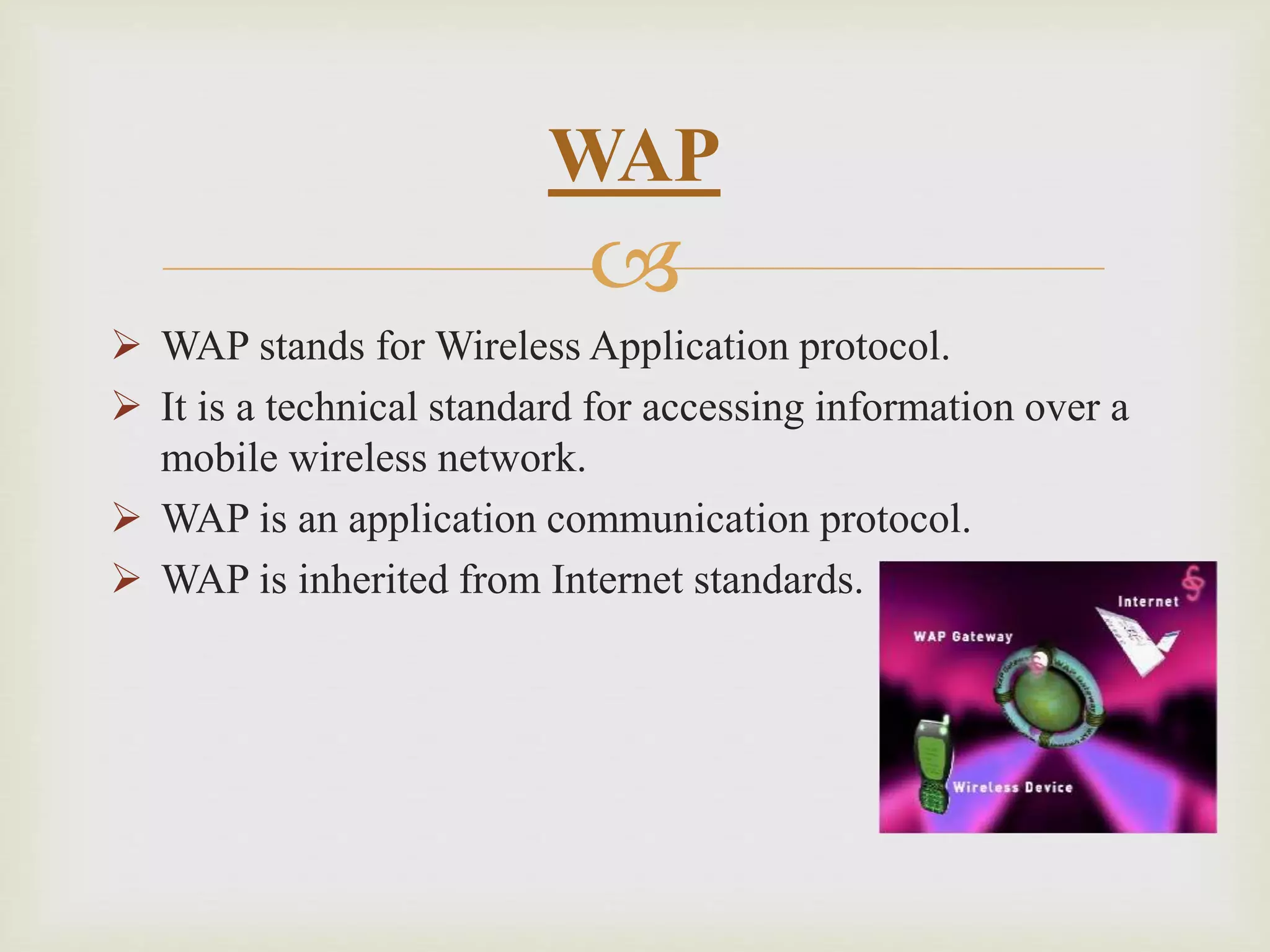 Wireless Application protocol VS Internet Protocol (WAP VS IP) | PPT