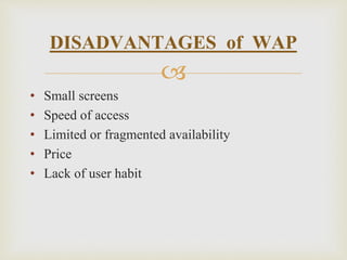 Wireless Application protocol VS Internet Protocol (WAP VS IP) | PPT