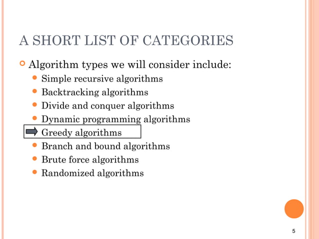 Greedy Algorithm Ppt