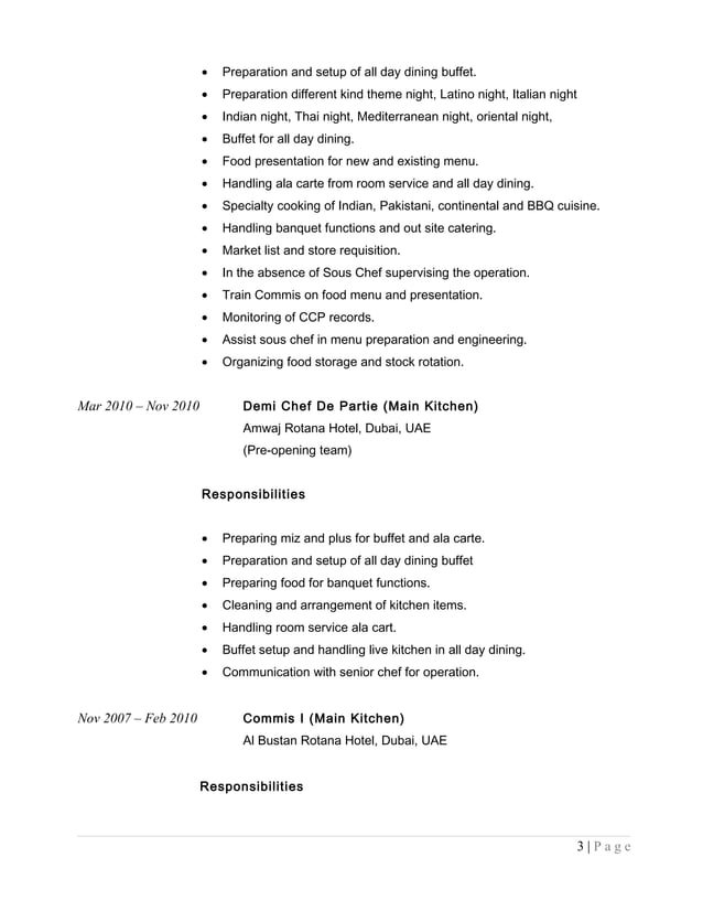 Waqar resume | DOC | Food & Drink