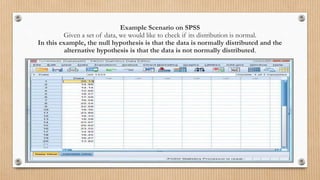 Normality evaluation in a data | PPTX