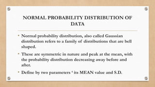 Normality evaluation in a data | PPTX