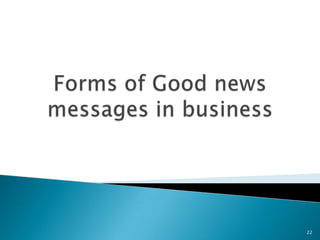 Good news messages | PPTX