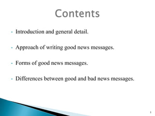 Good news messages | PPTX