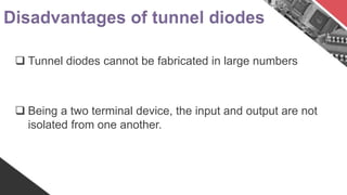 Tunnel Diode presentation | PPTX