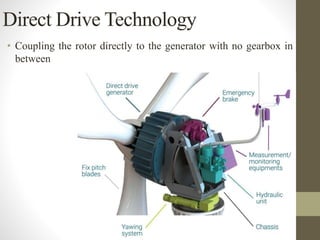 Direct drive vs Geared technology of HAWT | PPTX