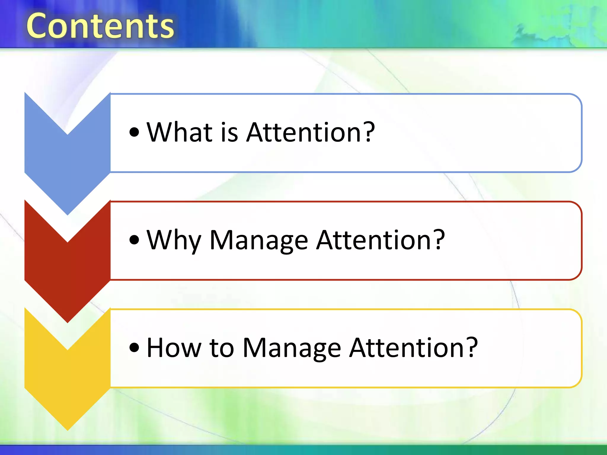 Need for Attention Management Strategy | PPTX