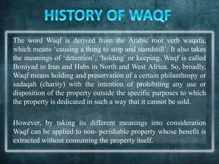 The Utilization Of Waqf Management In Indonesia | PPTX