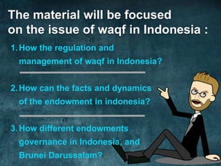 The Utilization Of Waqf Management In Indonesia | PPT
