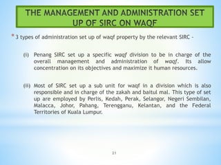 Waqf and authority | PPT