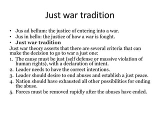what is War? Reasons and types of War | PPTX