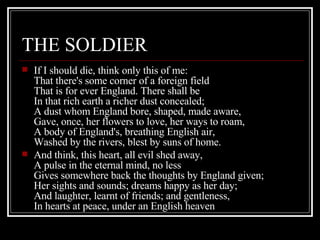 War Poetry Presentation | PPT