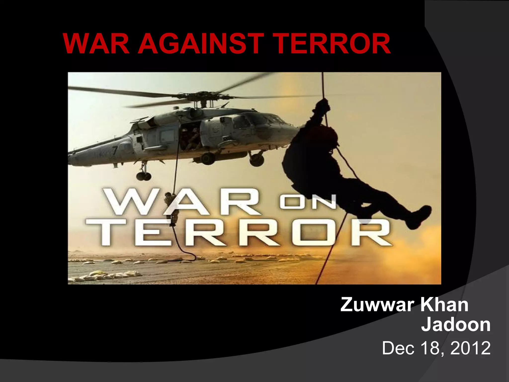 War against terror ( presentation ) | PPT