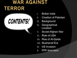 War against terror ( presentation ) | PPT