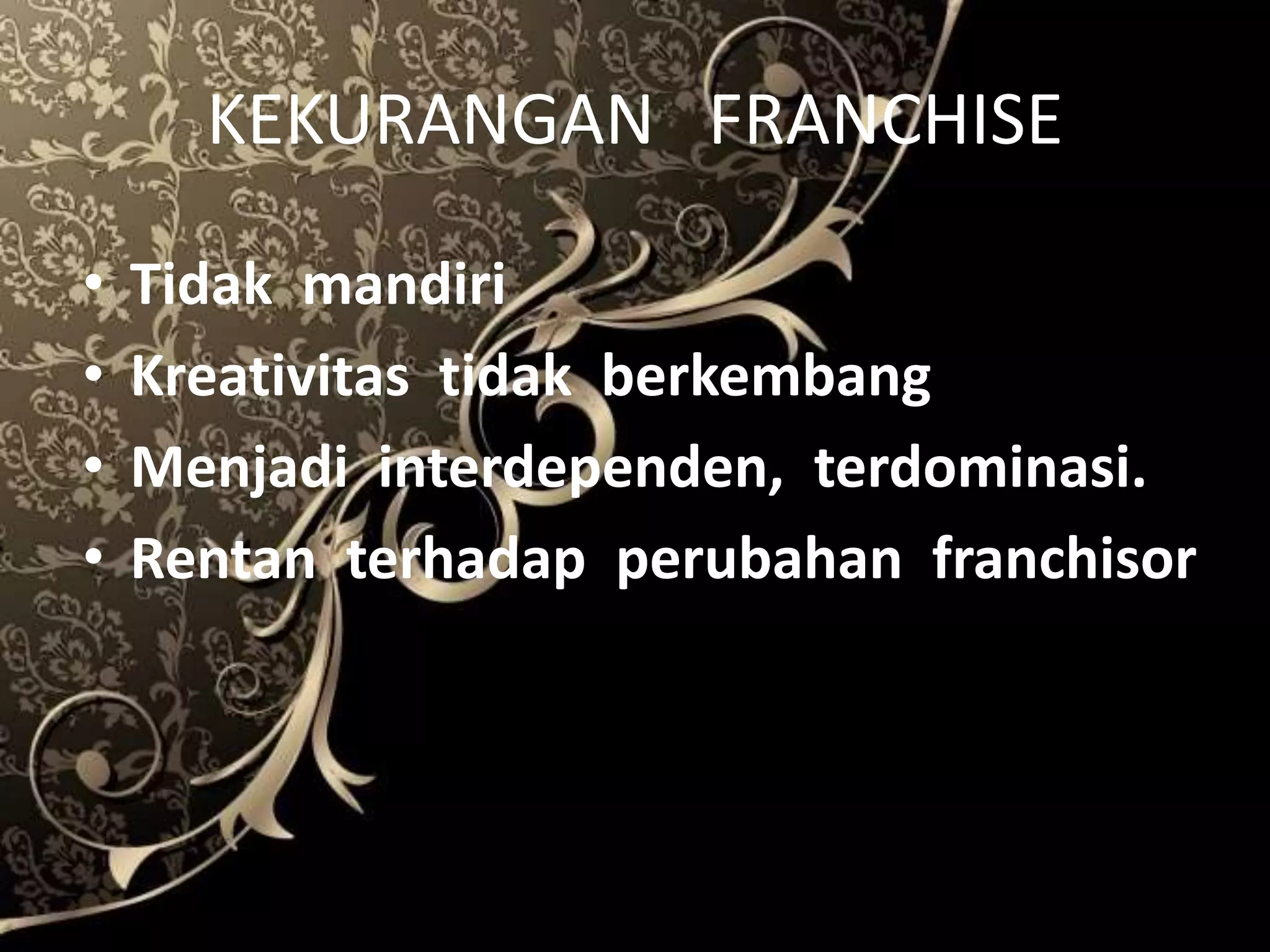 Waralaba (FRANCHISE) | PPTX