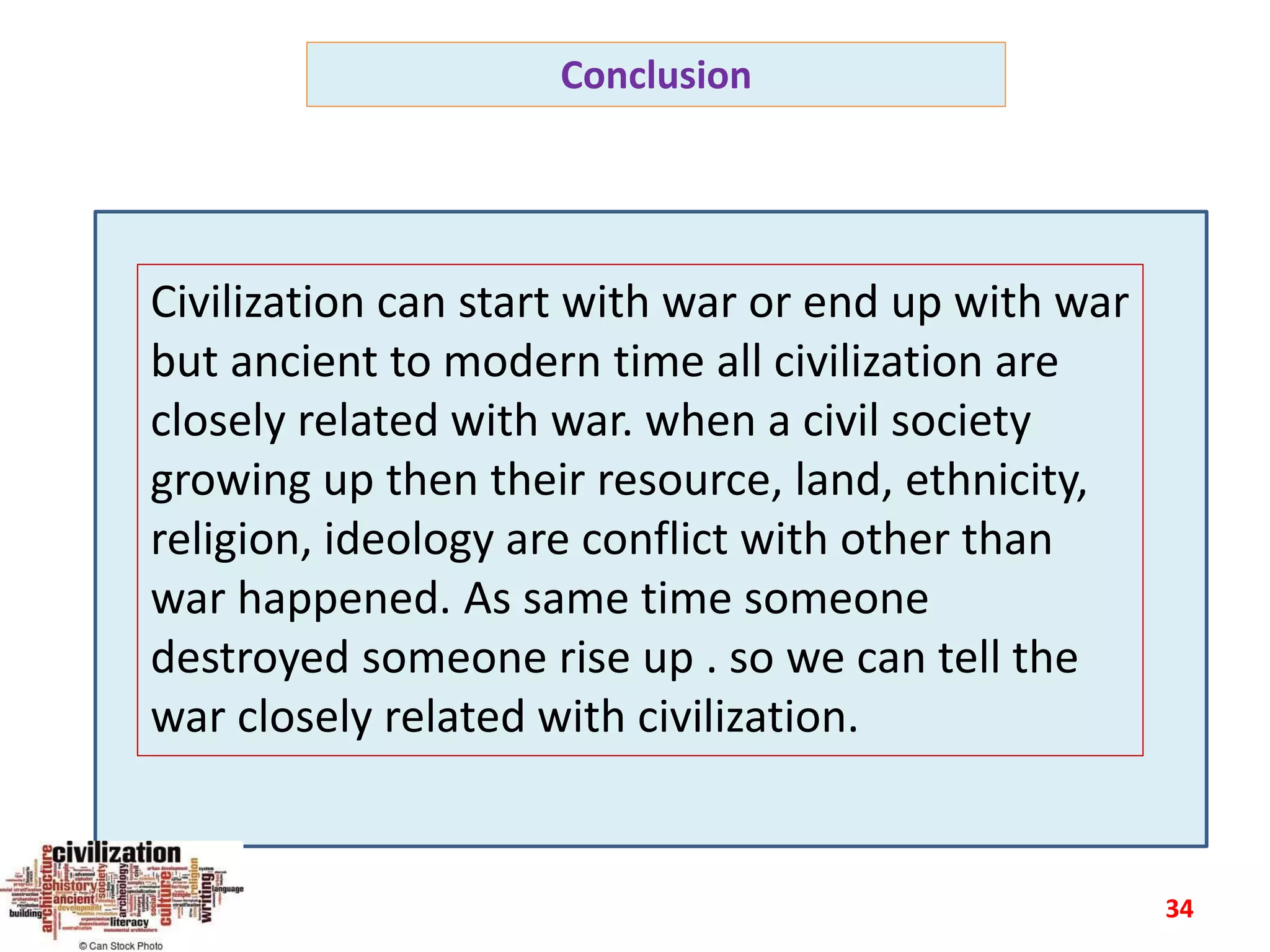 War and civilization | PPTX