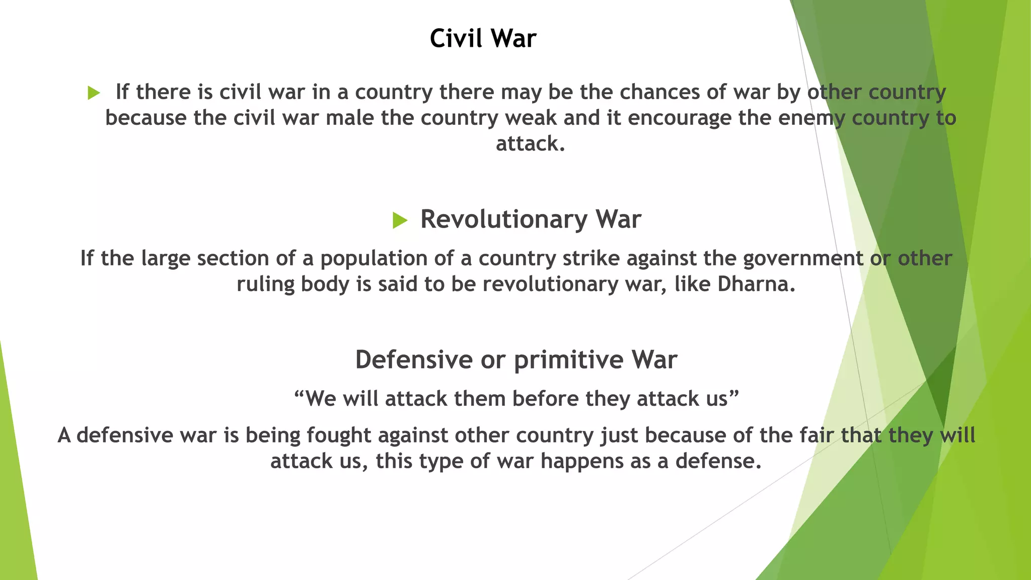 War and its types. | PPTX