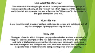 War and its types. | PPTX