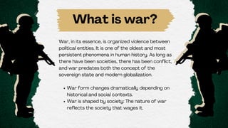 War and Peace Presentation for the international | PDF