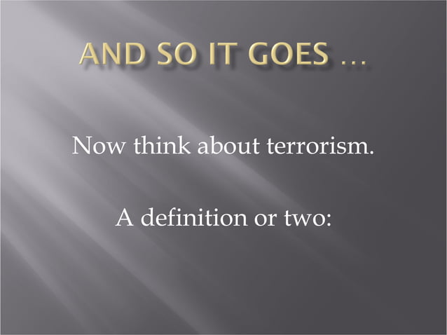 War and terrorism | PPT