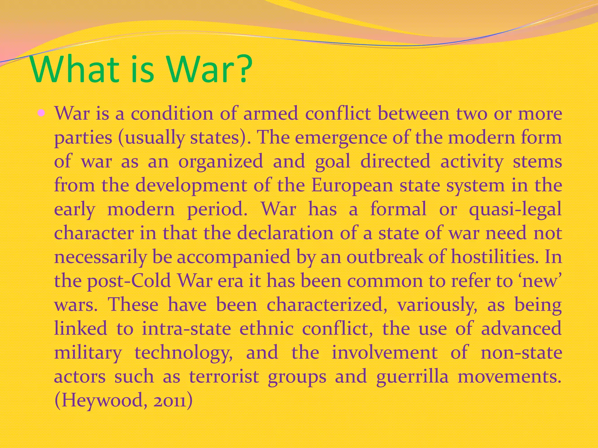 War and the Environment | PPTX