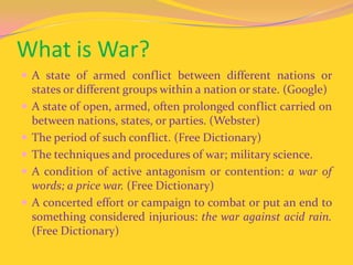 War and the Environment | PPTX