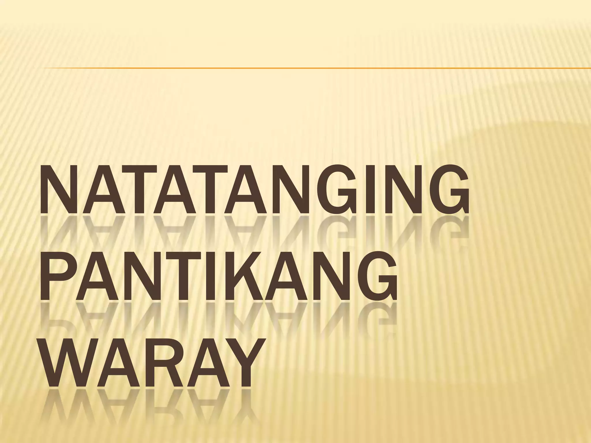 Waray | PPTX