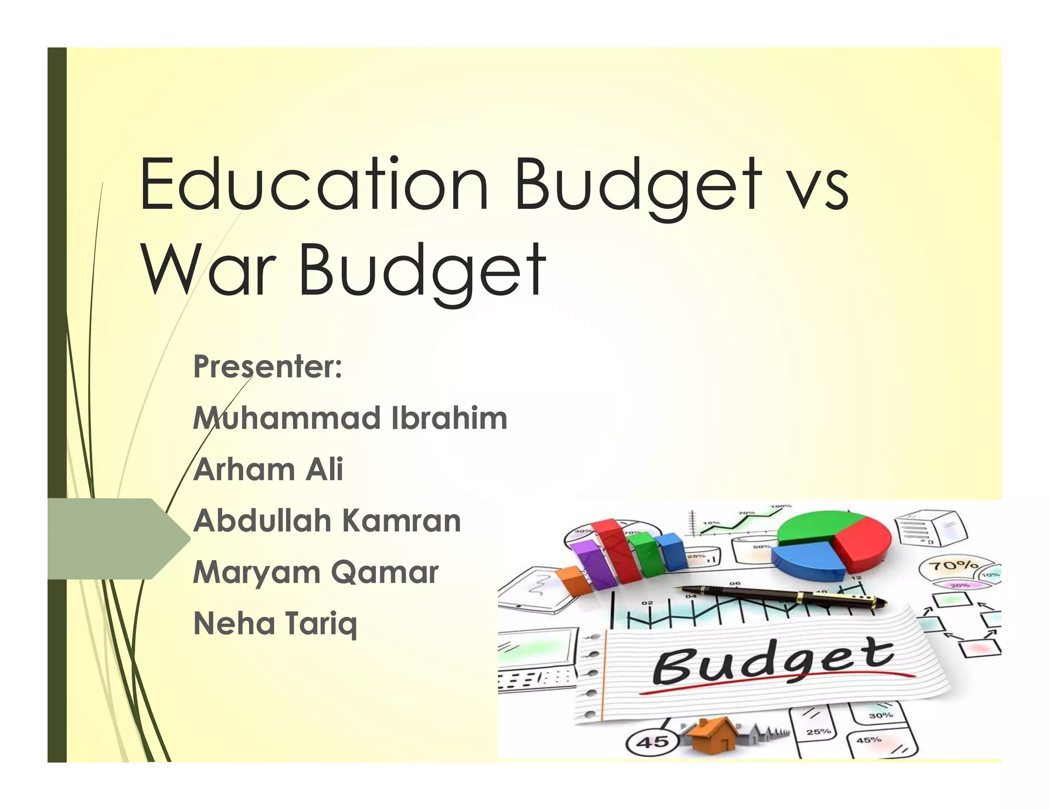 War budget vs education budget | PPT