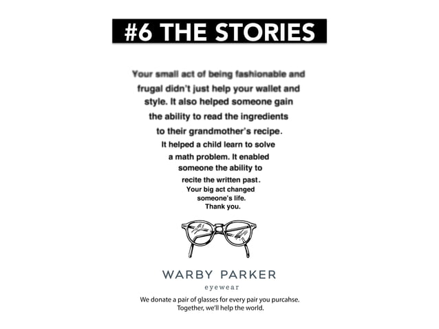 Warby Parker Case study - Storytelling | PDF
