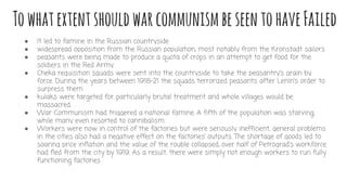 LENIN PART 2: War Communism | PPT