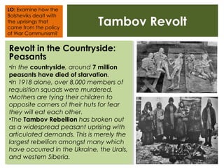 War Communism Revolts | PPT