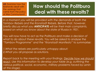 War Communism Revolts | PPT