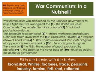 War Communism | PPT