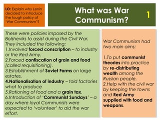 War Communism | PPT