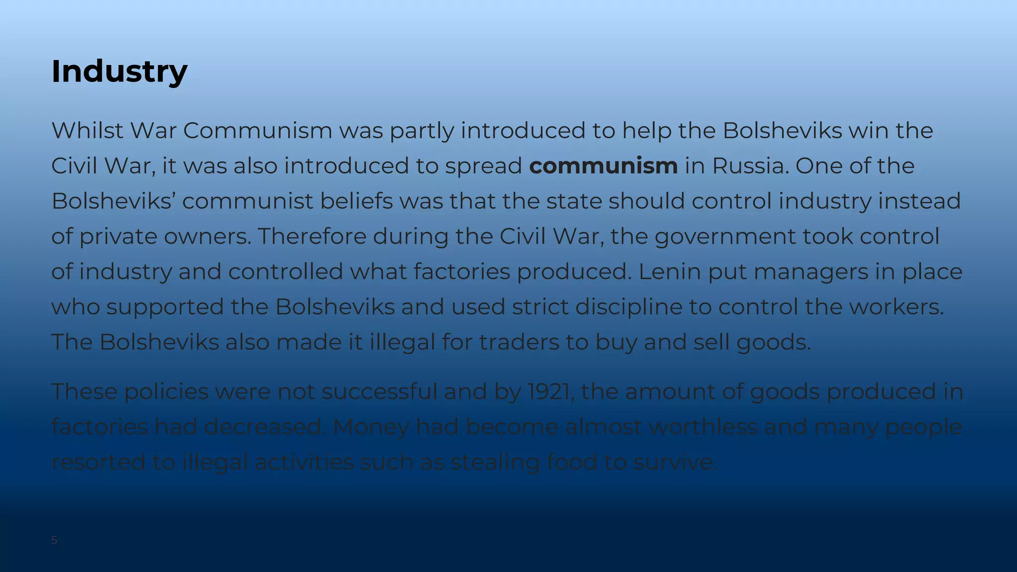 War communism History Lesson grade 11 | PPTX