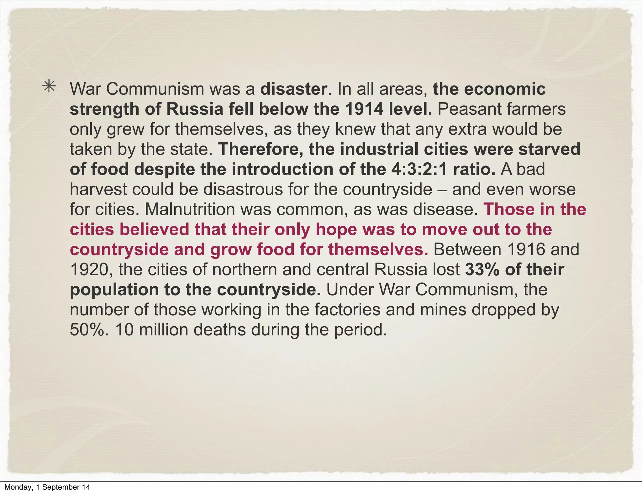 War communism and NEP | PDF