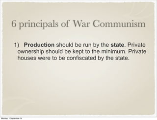 War communism and NEP | PDF