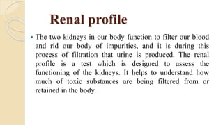 Ward 18 Renal Liver Profile Pptx