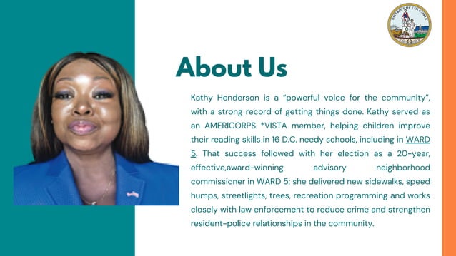 Ward 5 Councilmember |ANC 5D | PDF