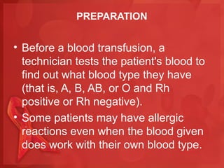 Wardclass powerpoint blood transfusion | PPT